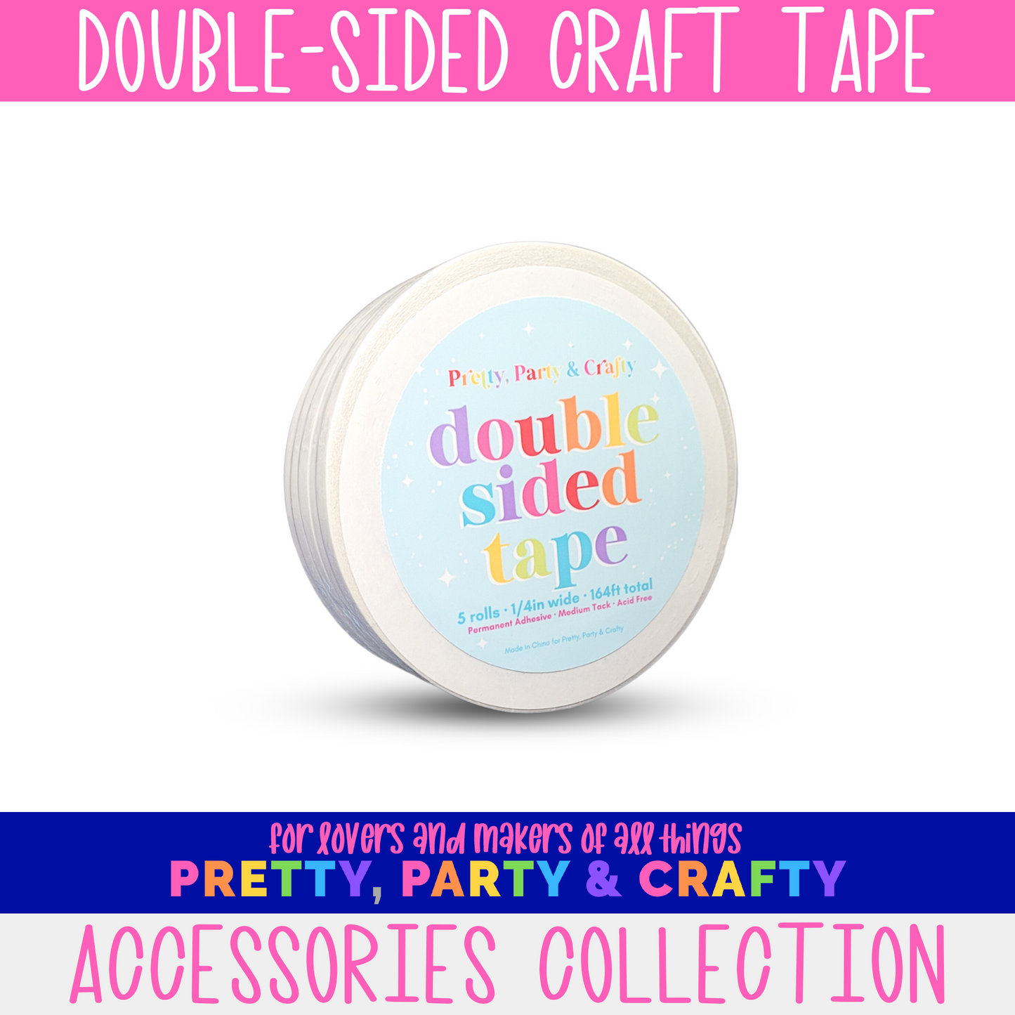 Double Sided Craft Tape – Pretty Party and Crafty