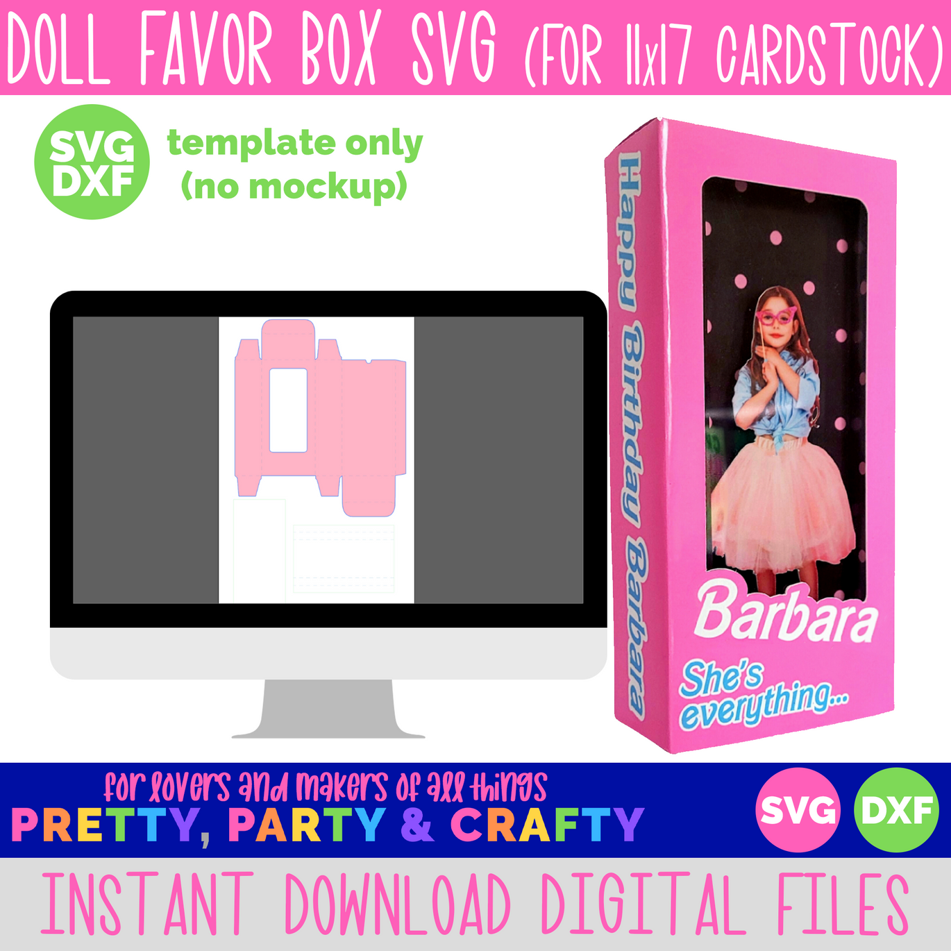 SVG Party Template – Pretty Party and Crafty