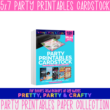 Party Printable Cardstock – Pretty Party and Crafty