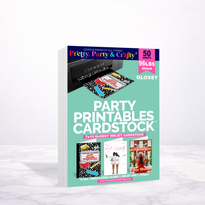 Party Printable Cardstock – Pretty Party and Crafty