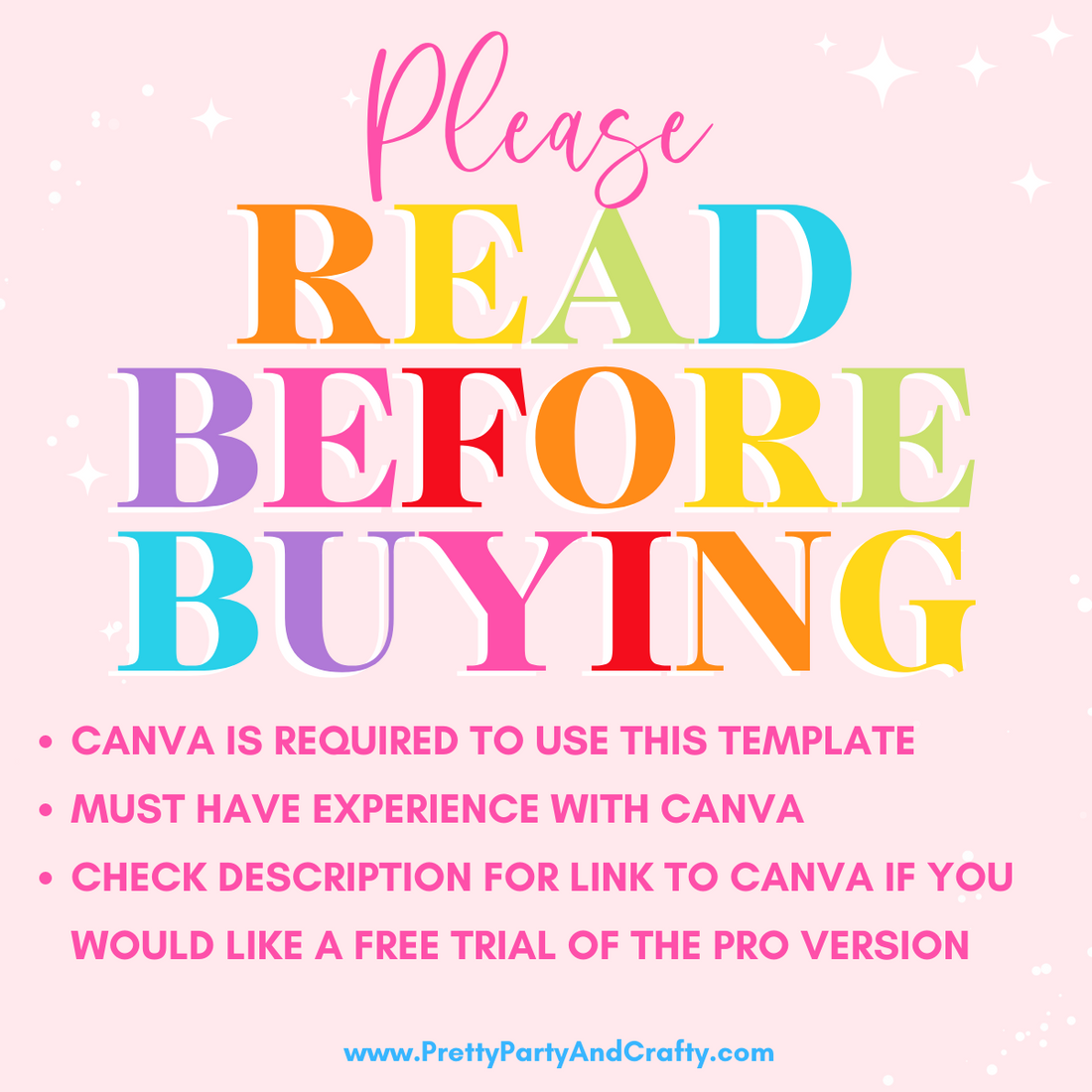 Nutrition Facts Label Template-CANVA – Pretty Party and Crafty