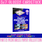 Party Printables Paper – Pretty Party and Crafty