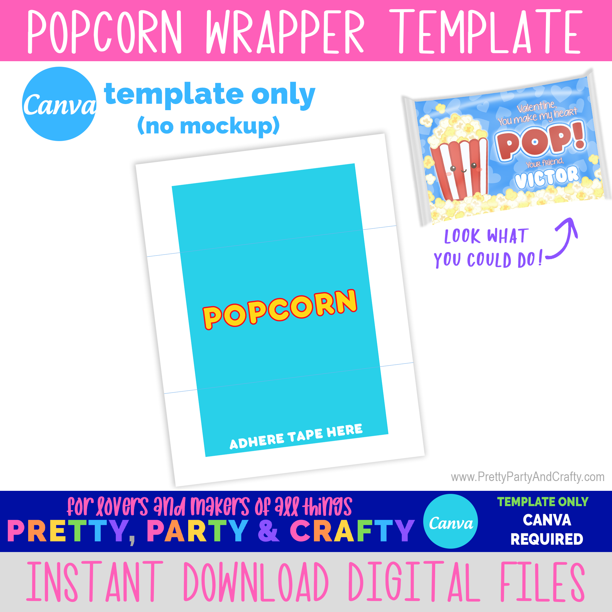 Microwave Popcorn Wrappers Printable